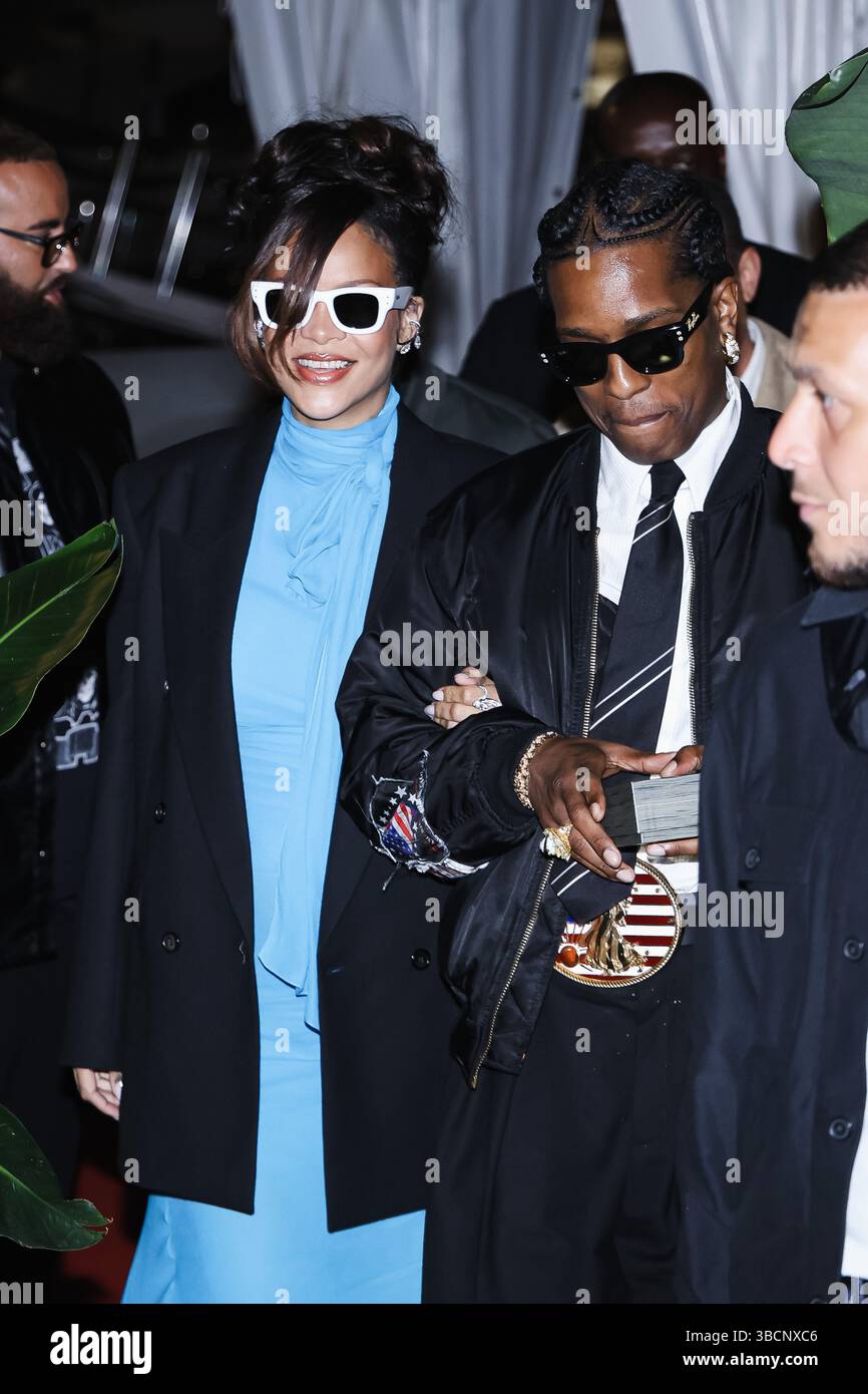 Cannes, France. 20th May, 2025. Rihanna (singer and actress) and ASAP ...