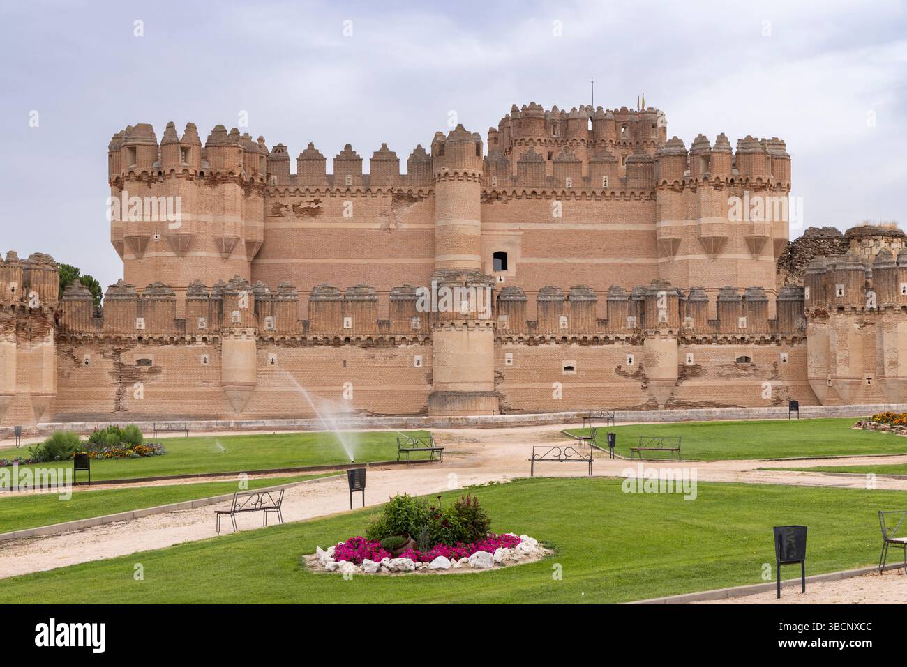 The impressive Coca Castle, a stunning example of Spanish Mudejar ...
