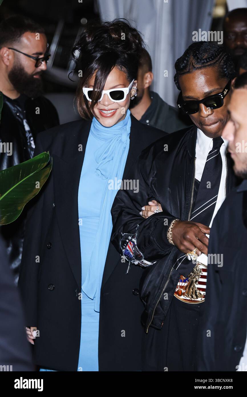 Cannes, France. 20th May, 2025. Rihanna (singer and actress) and ASAP ...