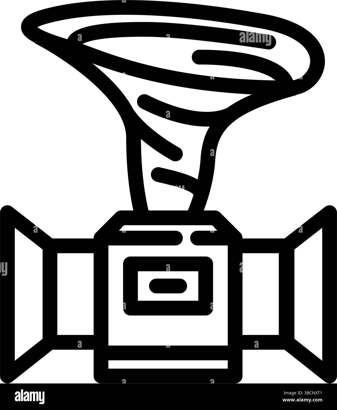 outdoor art installation line icon vector illustration Stock Vector ...