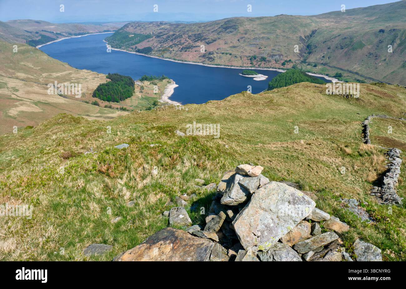 Haweswater seen from Eagle Crag, Haweswater, Lake District, Cumbria ...