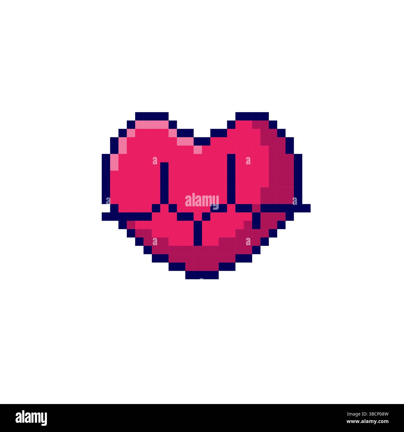 Pixel art Heart Beat game asset design Stock Vector Image & Art - Alamy