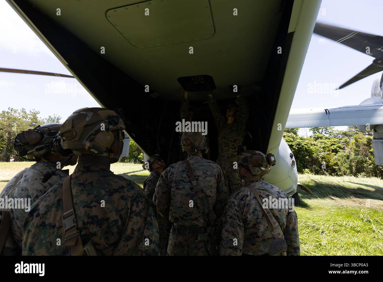 U.S. Marines with Alpha Company, Battalion Landing Team, 1st Battalion ...