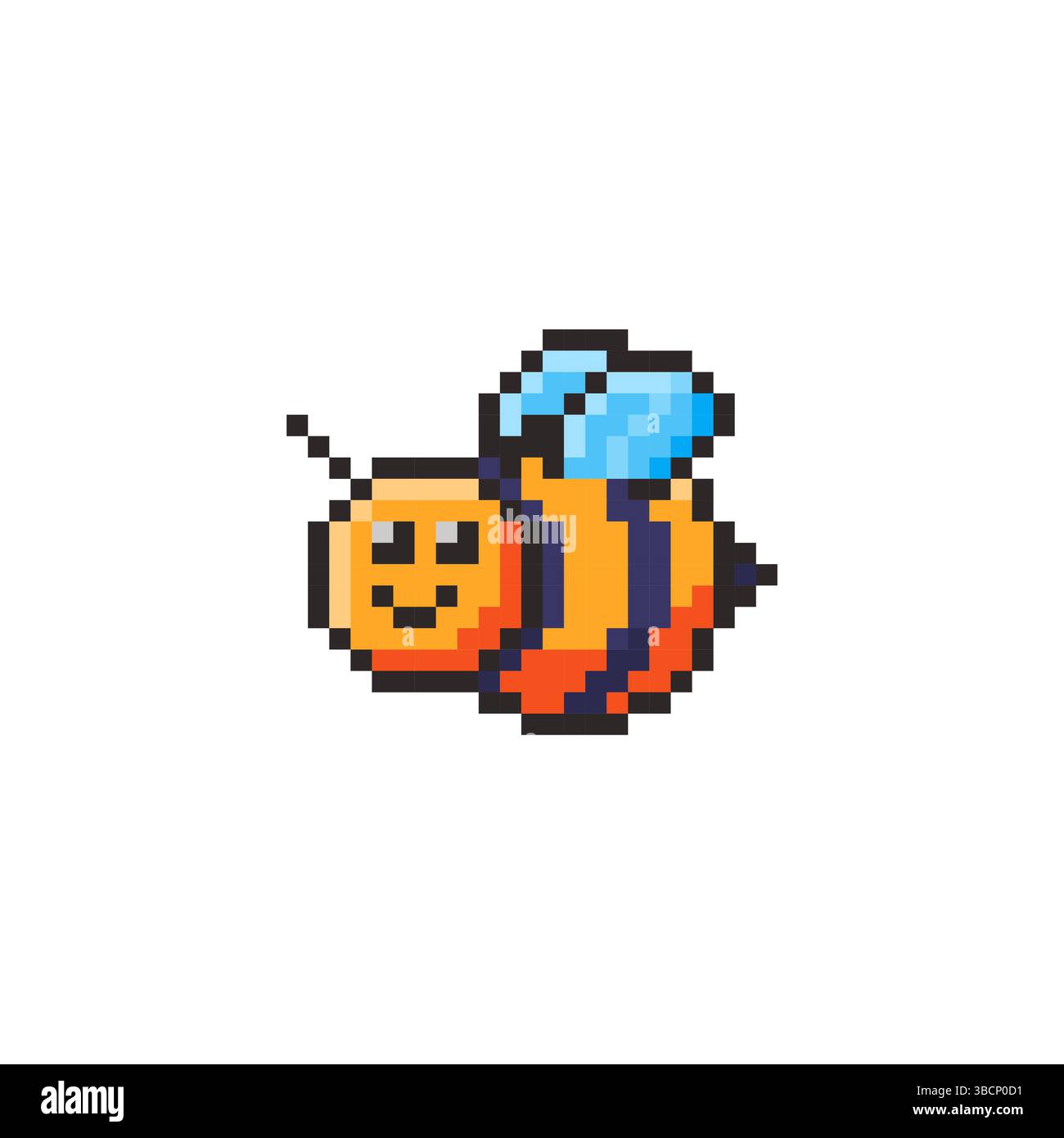 Pixel art bee game asset design Stock Vector Image & Art - Alamy