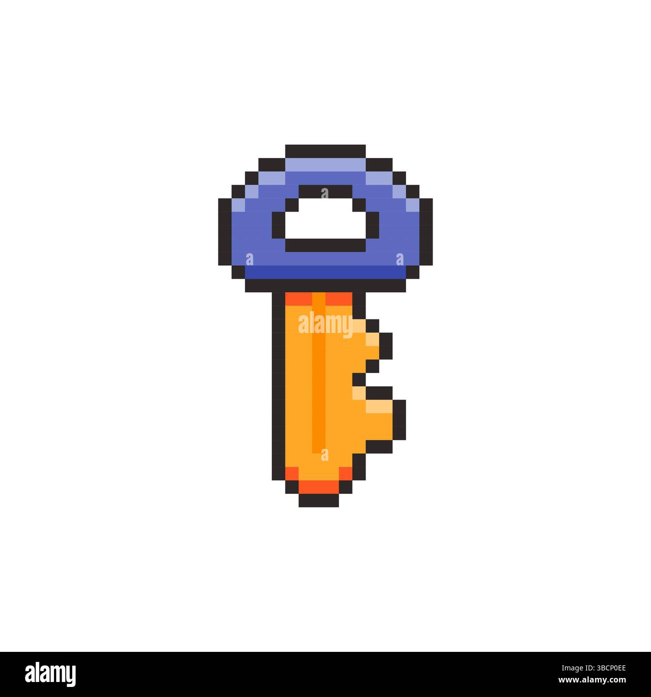 Pixel art key game asset design Stock Vector Image & Art - Alamy