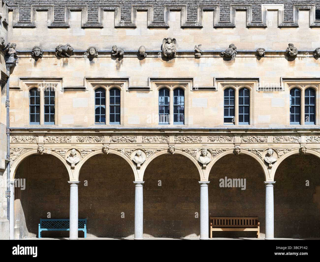 Covered walkway in the Canterbury Quad at College of St John the ...