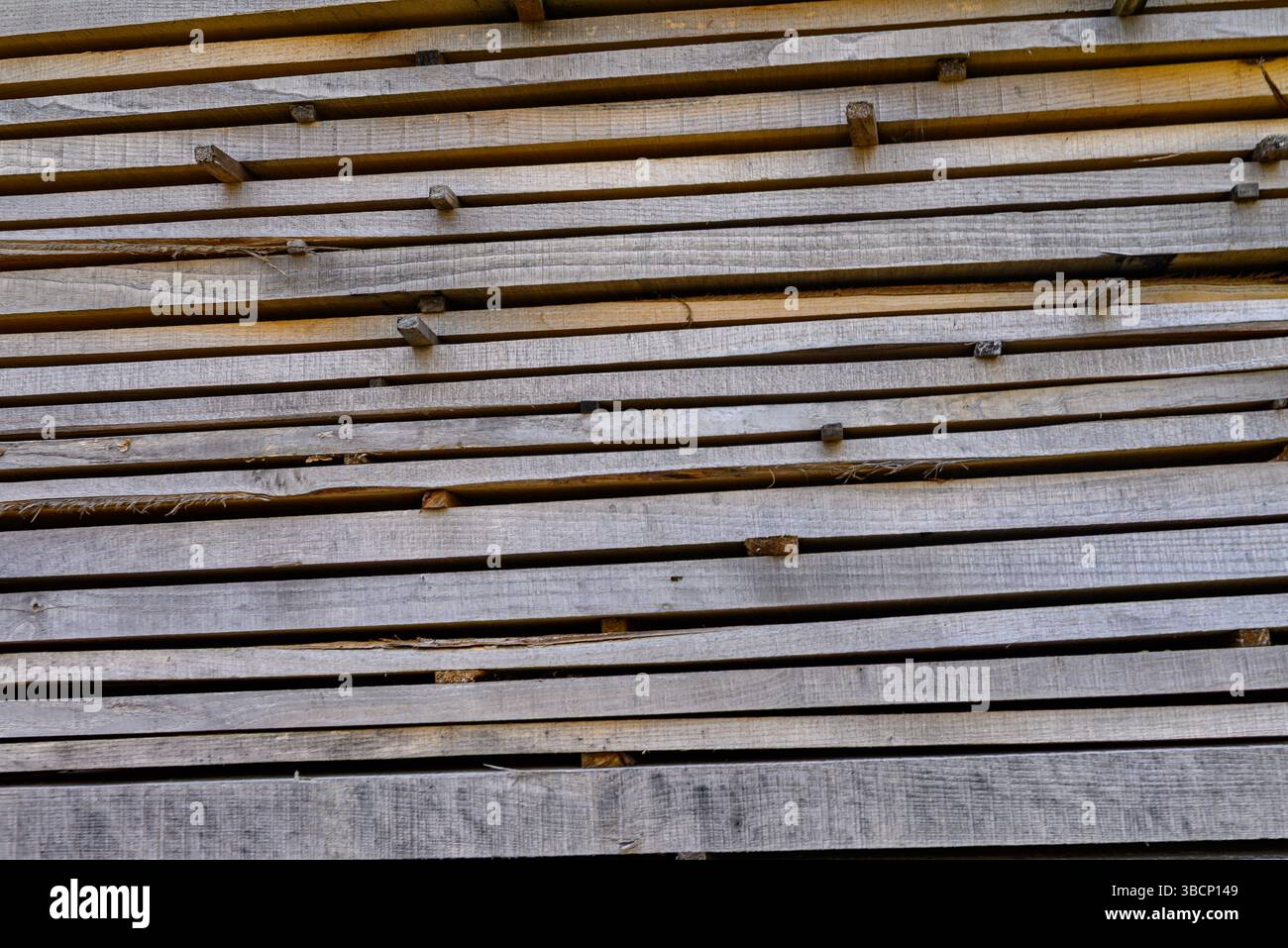 detail of sawn timber drying in layers detail of sawn timber drying in ...