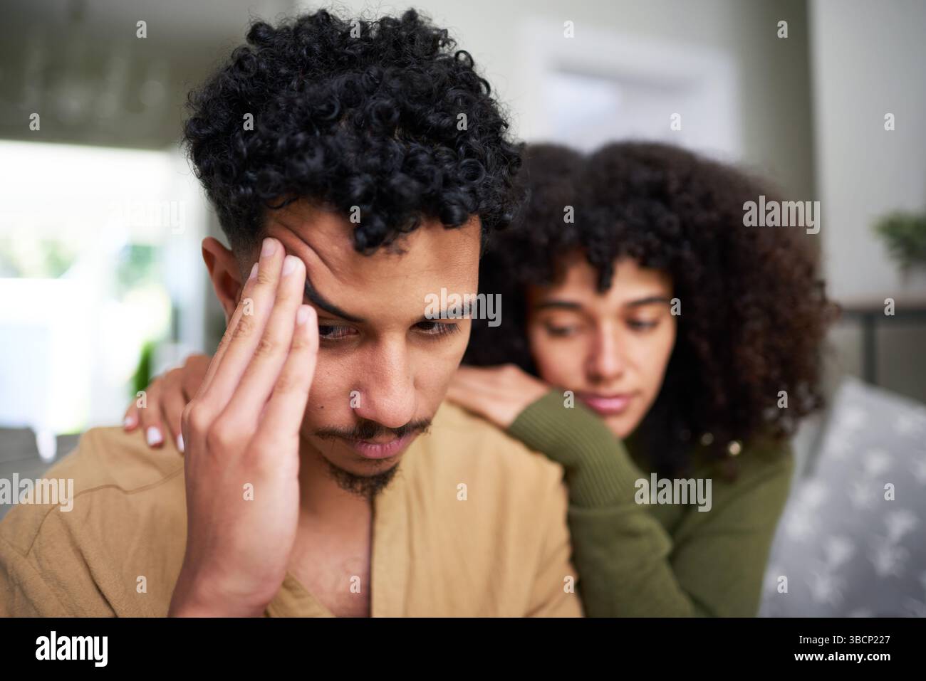 Male Depression - Couple Experiencing Emotional Support and Bonding at ...