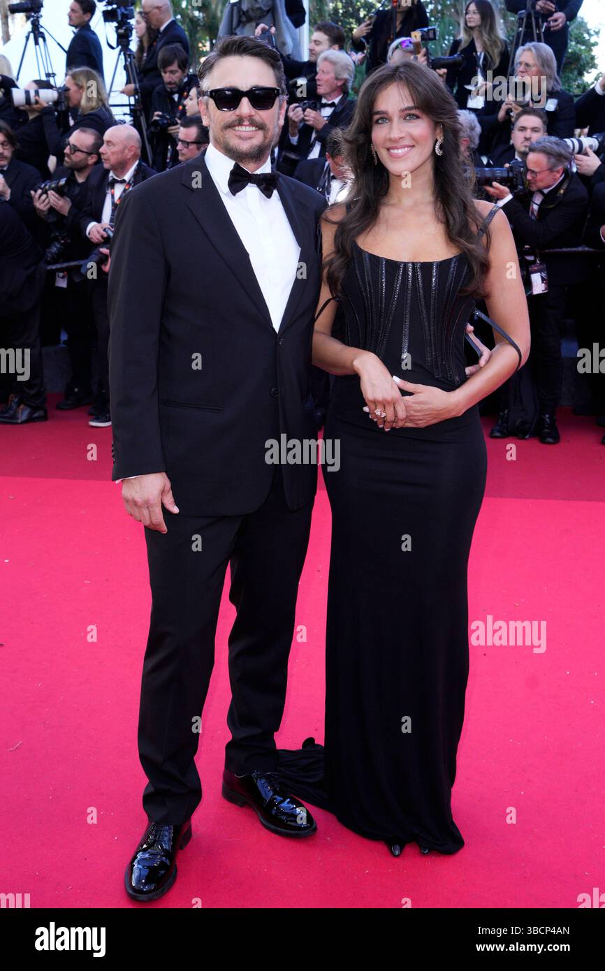 Cannes, France. 20th May, 2025. James Franco and Izabel Pakzad Scarlett ...