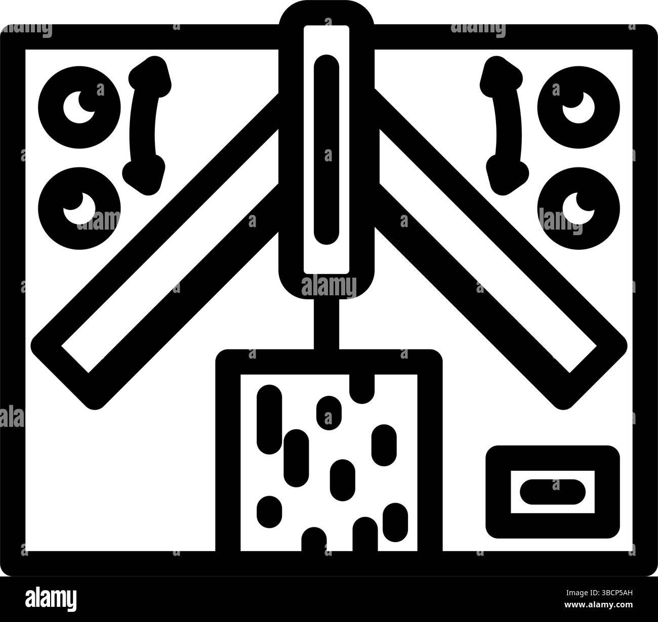 precision wood cutting framing line icon vector illustration Stock ...