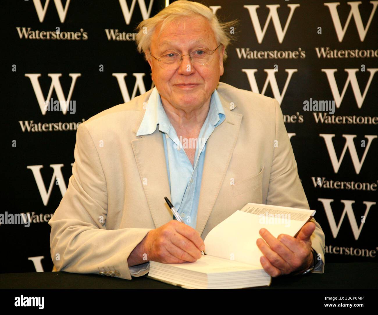 David Attenborough at a signing of "Life On Air" at Bluewater in Kent ...