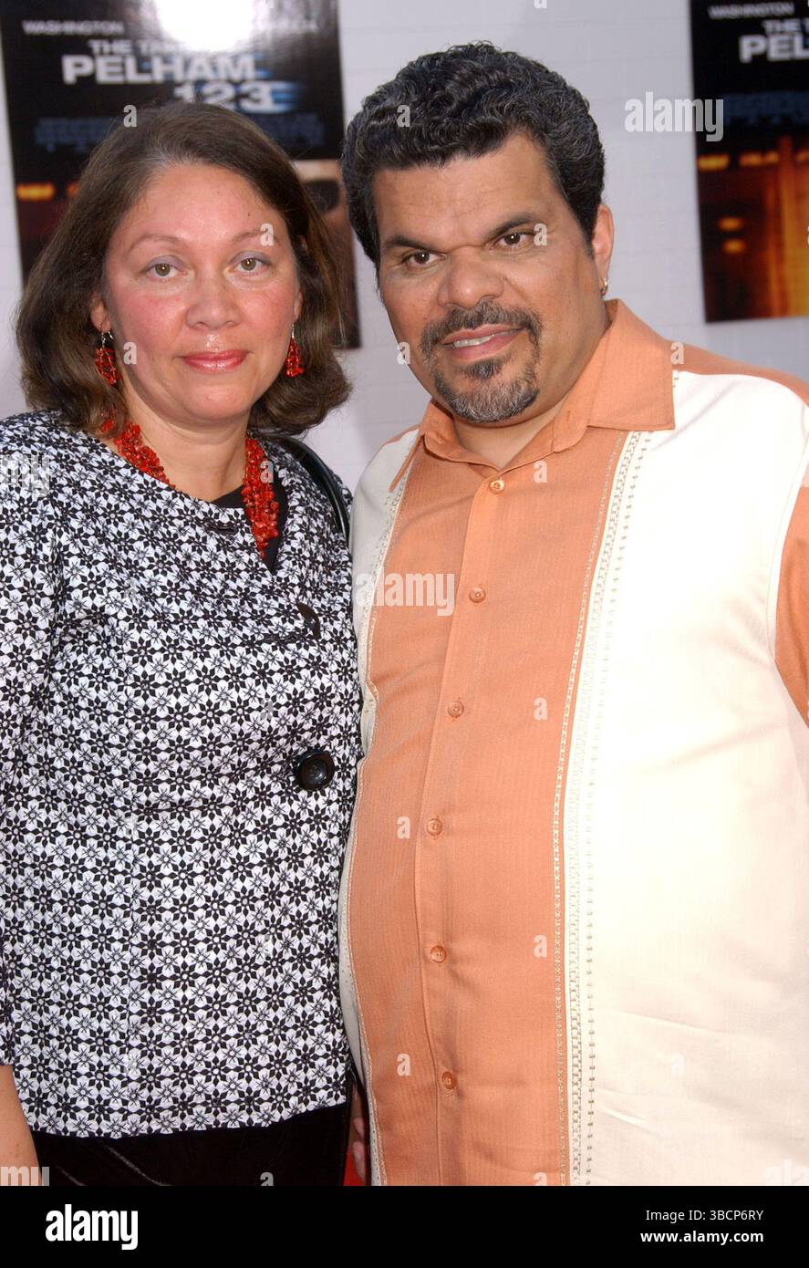 Luis Guzman with his wife at the premiere of "The Taking of Pelham 1 2 ...