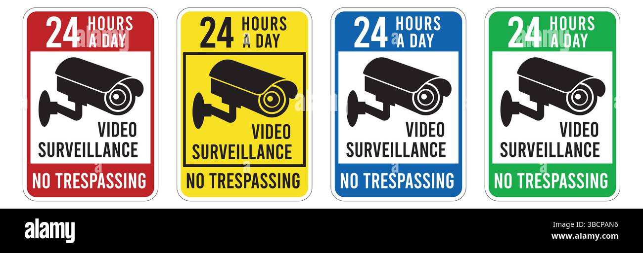 Security Camera or cctv sign, logo, badge, icon, sticker, label, emblem ...