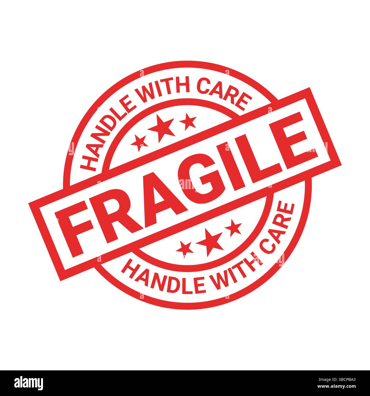 Fragile package icons set, handle with care logistics and delivery shipping labels. Fragile box ...