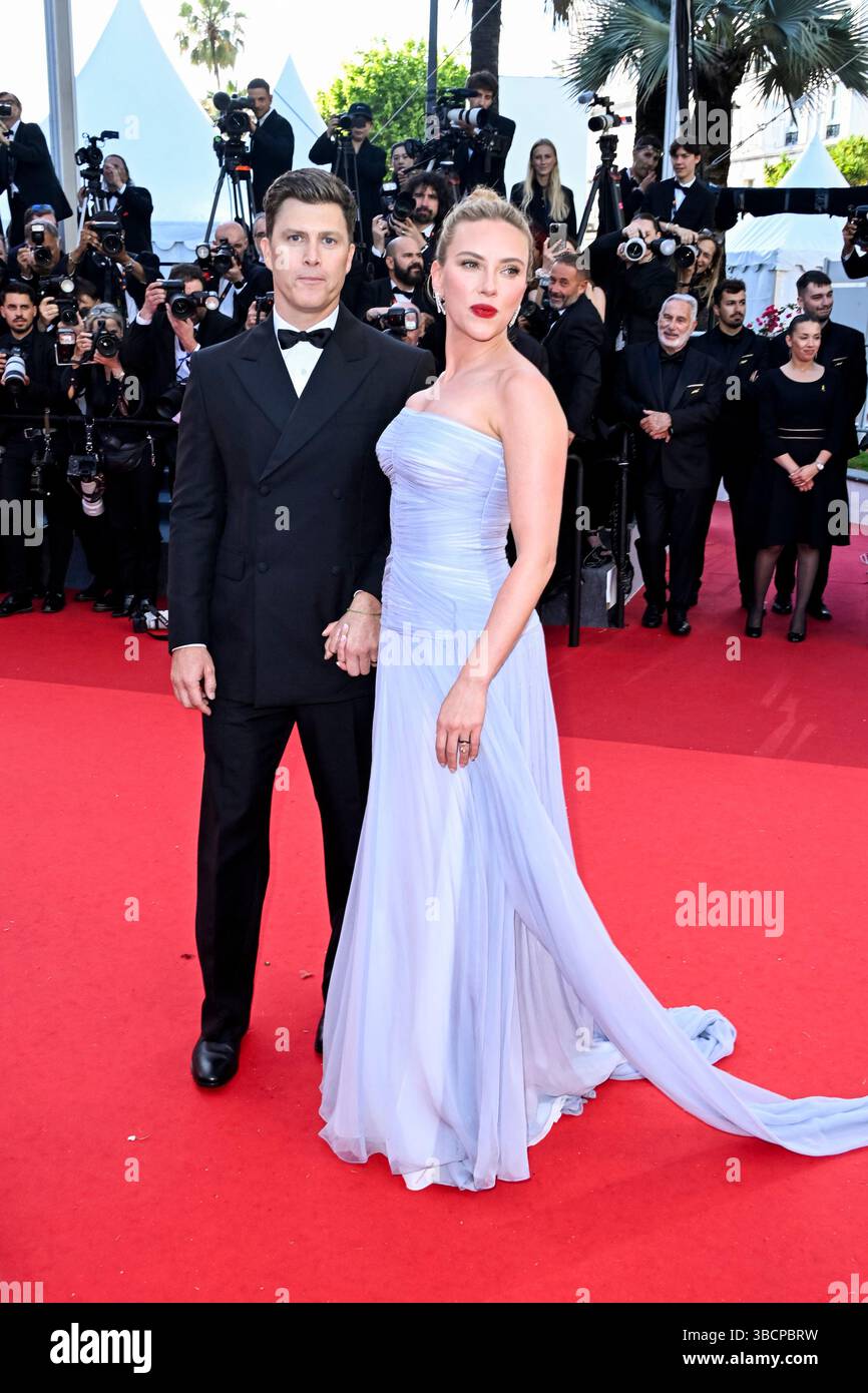 Colin Jost , Scarlett Johansson 78th Cannes Film Festival Red Carpet of ...