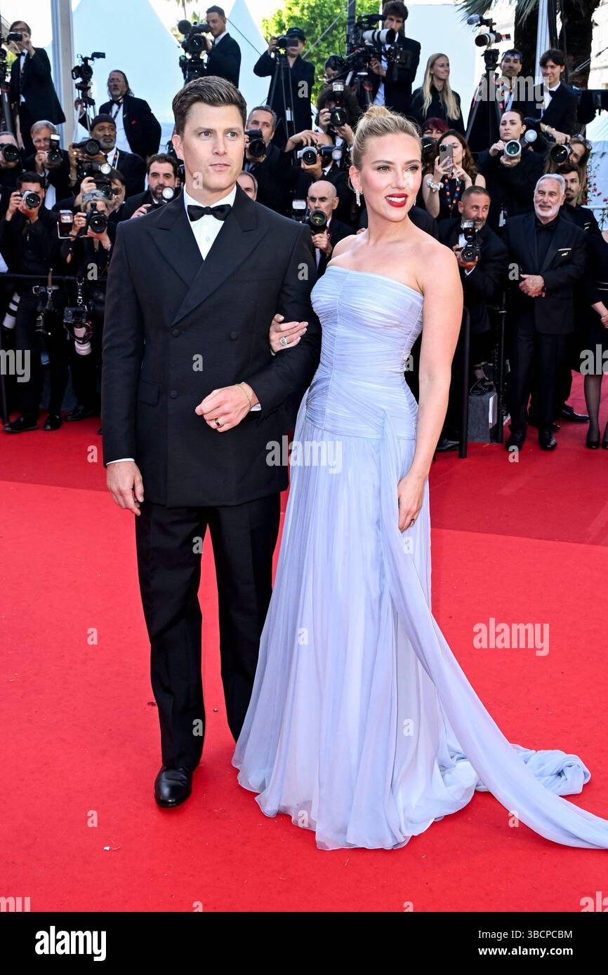Italy. 20th May, 2025. Colin Jost, Scarlett Johansson 78th Cannes Film ...