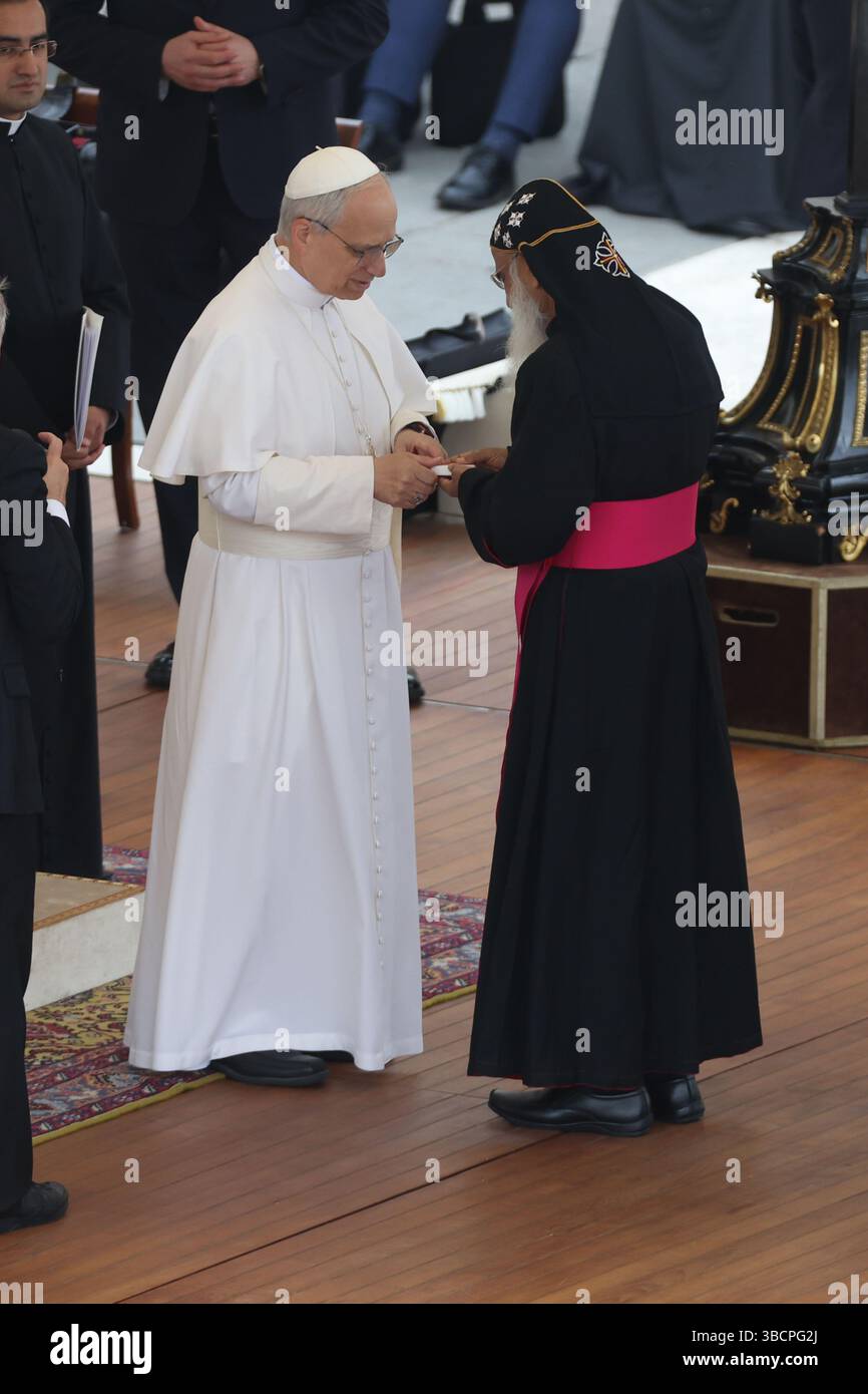 Vatican City, Italy May 21, 2025: First Wednesday audience of the new ...