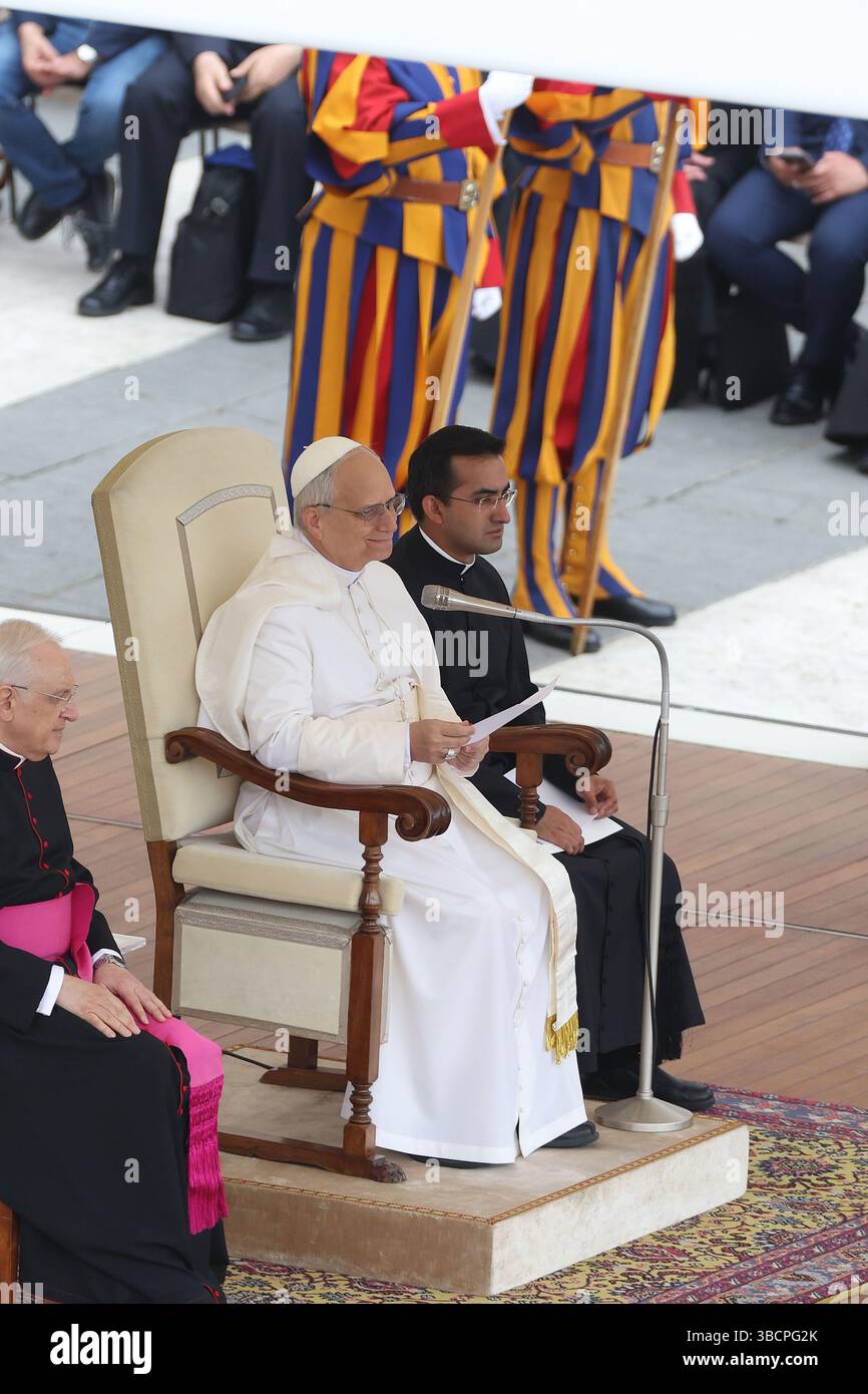 Vatican City, Italy May 21, 2025: First Wednesday audience of the new ...