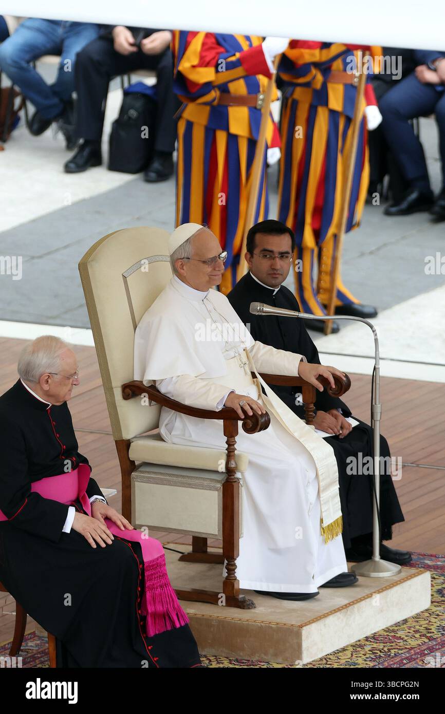 Vatican City, Italy May 21, 2025: First Wednesday audience of the new ...