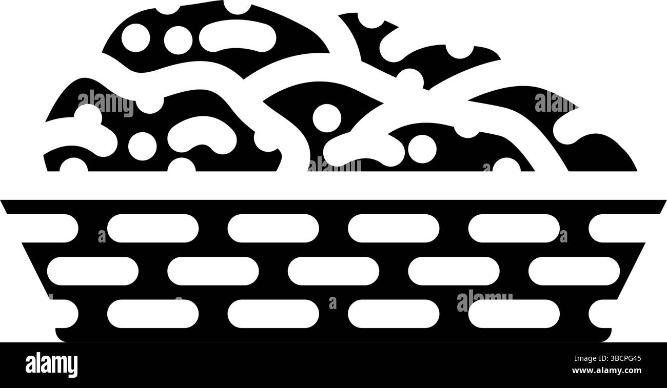 clinker cement production glyph icon vector. clinker cement production ...