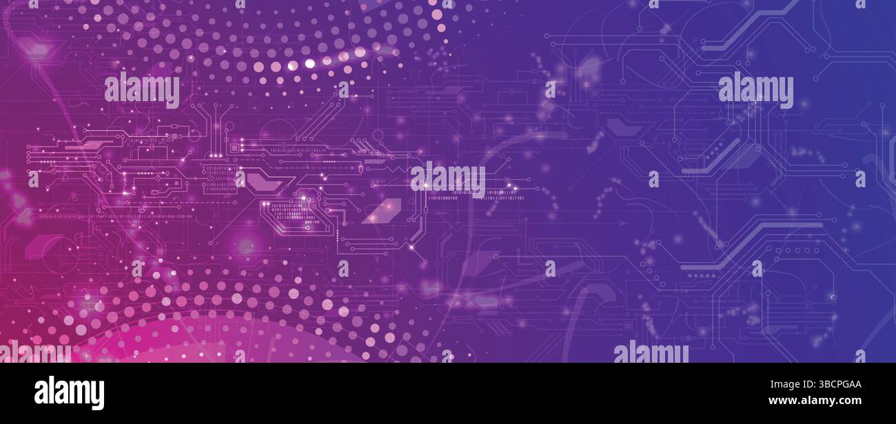 Technology data an network connection visual business background Stock ...