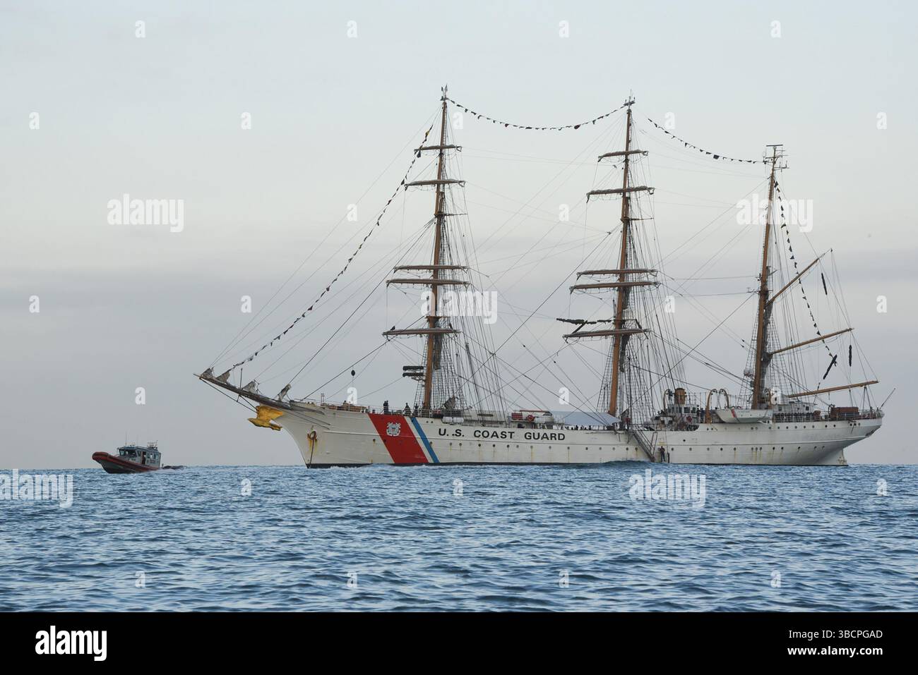 U.S. Coast Guard Barque Eagle (WIX 327) made its first-ever port call ...