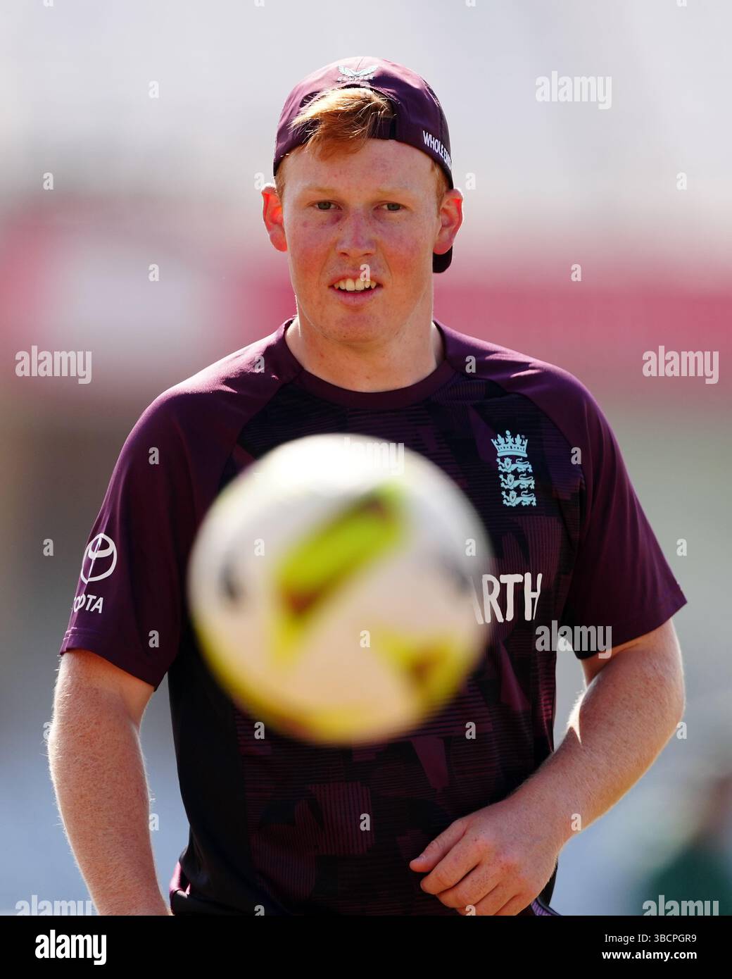 England's James Rew during a nets session at Trent Bridge, Nottingham ...