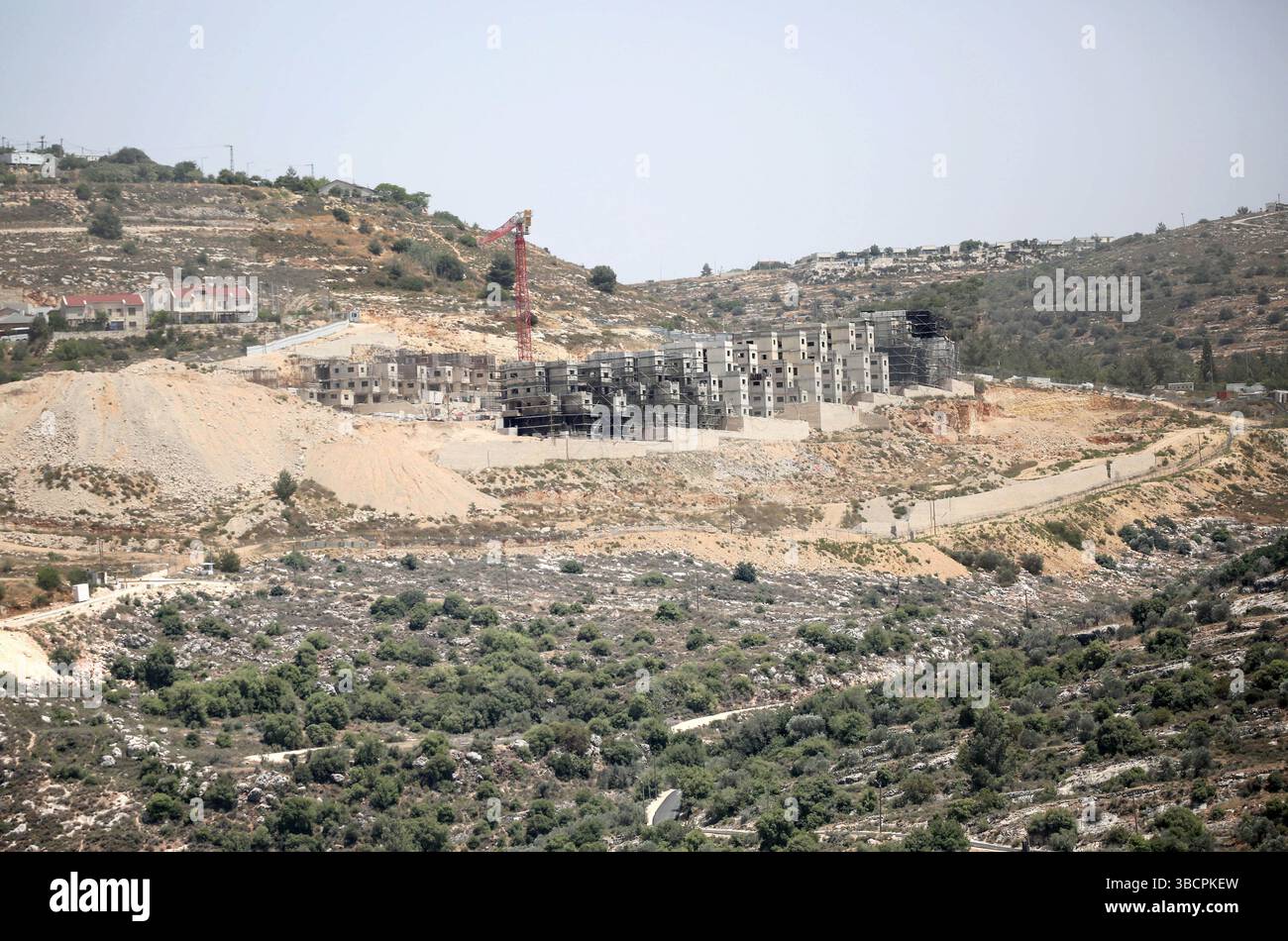 General view of new buildings in the Jewish settlement of Aliya, south ...