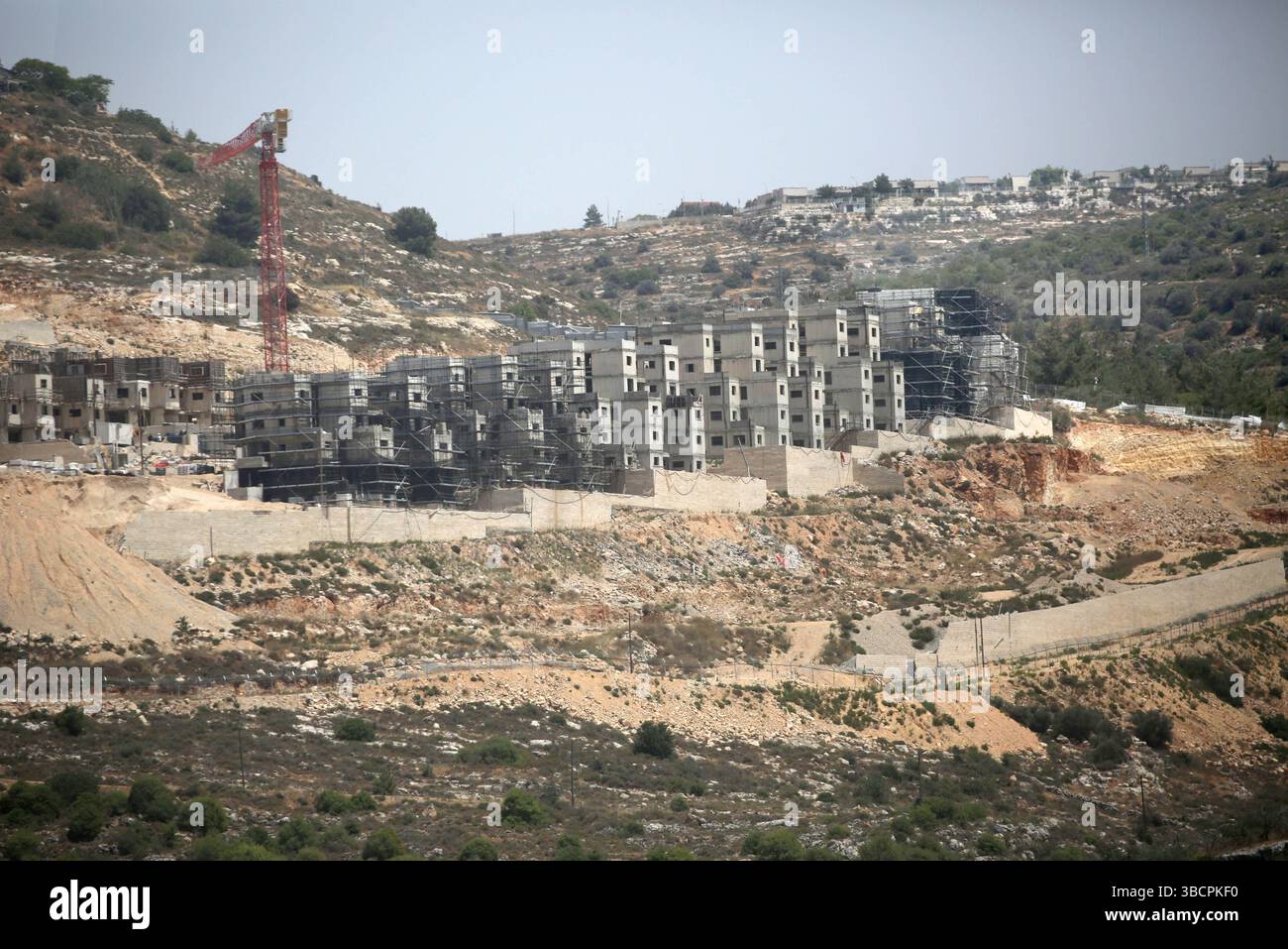 General view of new buildings in the Jewish settlement of Aliya, south ...