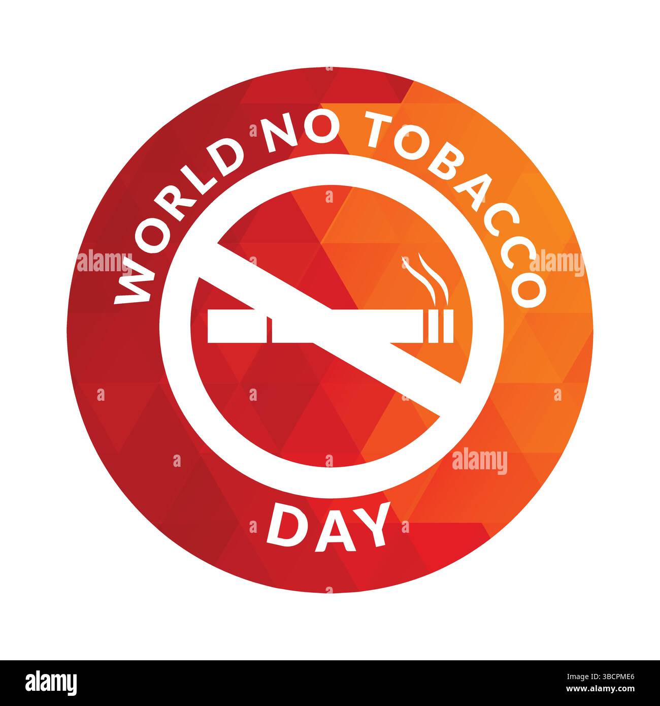 World No Tobacco Day Logo. No Smoking Day Awareness. Poison or cancer ...