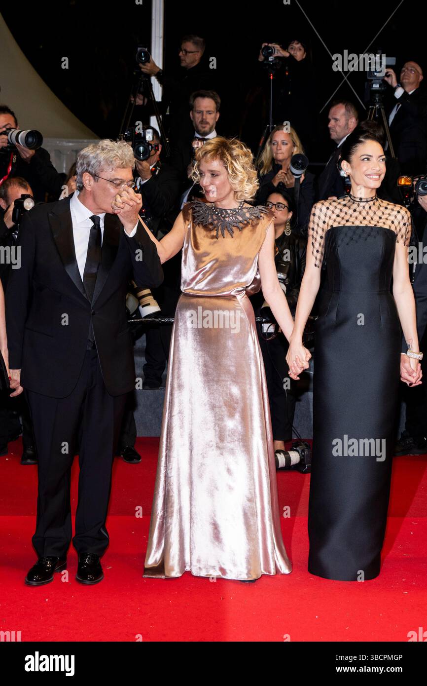Italy. 20th May, 2025. Mario Martone, Valeria Golino, Elodie di Patrizi ...
