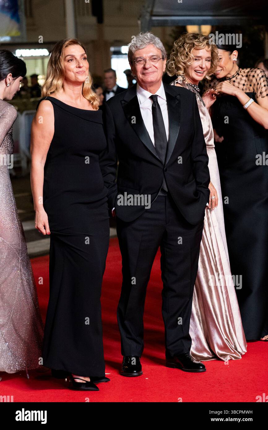 Italy. 20th May, 2025. Ippolita Di Majo, Mario Martone, Valeria Golino ...