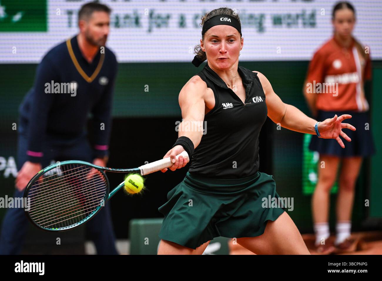Carole MONNET of France during the third qualifying day of the Roland ...
