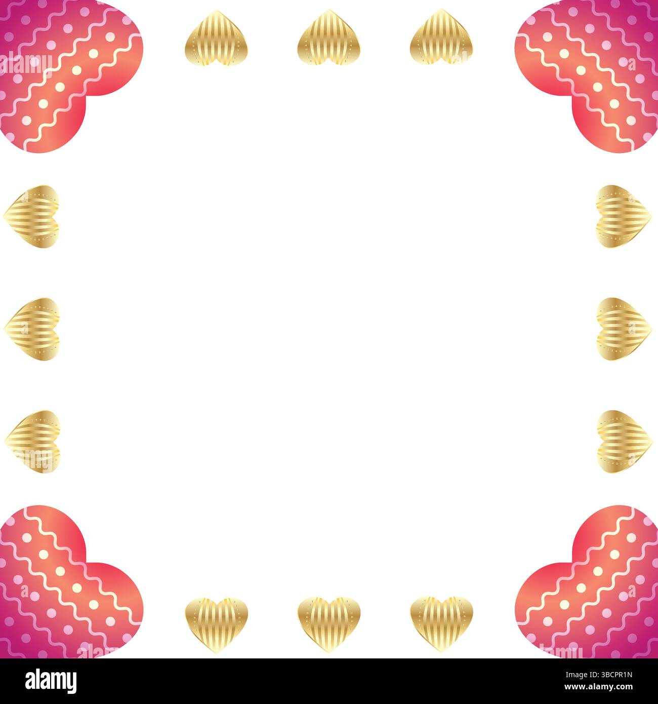 heart frame border square illustration Stock Vector Image & Art - Alamy
