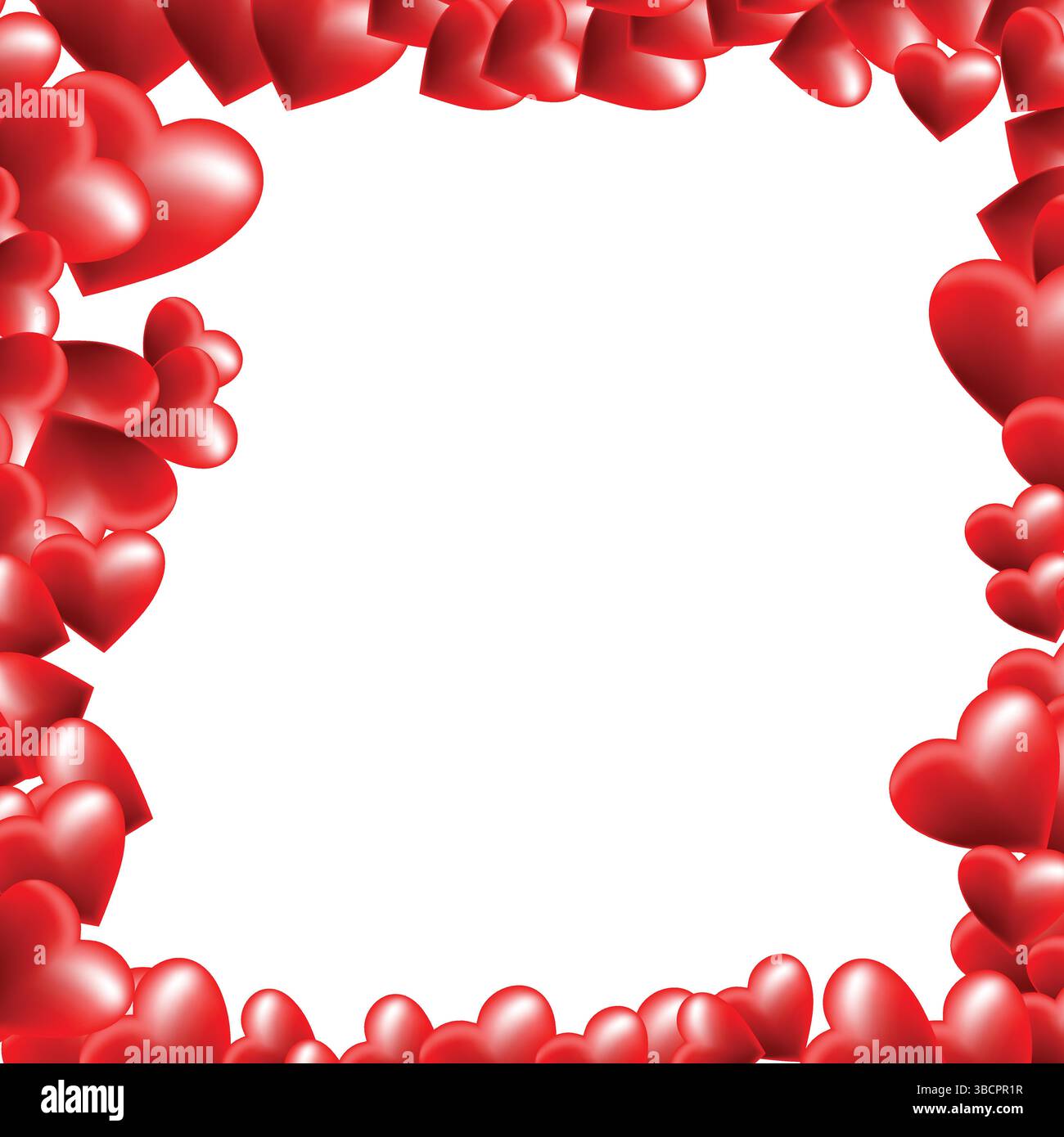 heart frame border square illustration Stock Vector Image & Art - Alamy