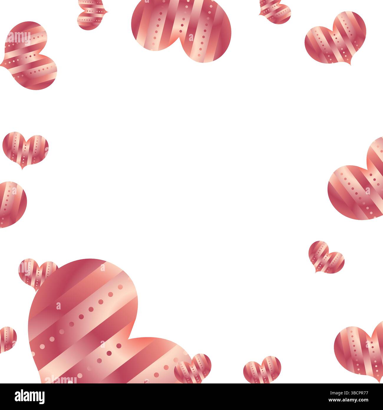 heart frame border square illustration Stock Vector Image & Art - Alamy