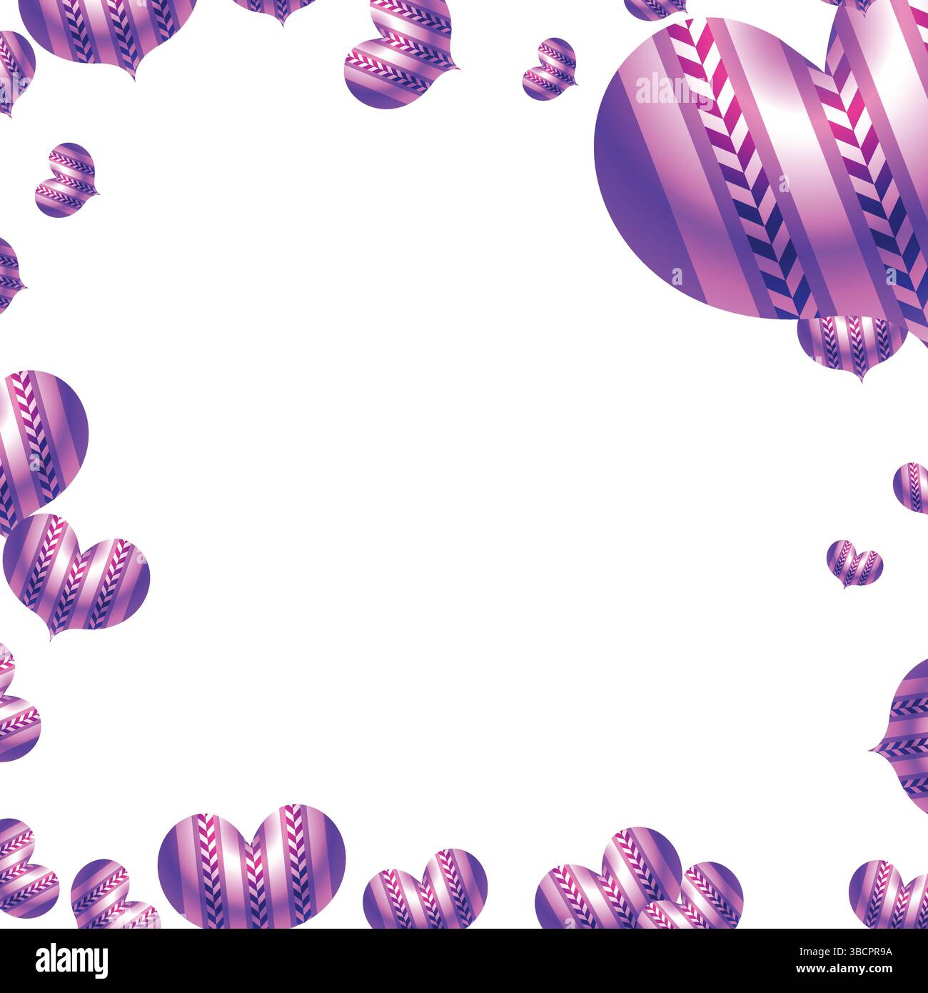 heart frame border square illustration Stock Vector Image & Art - Alamy