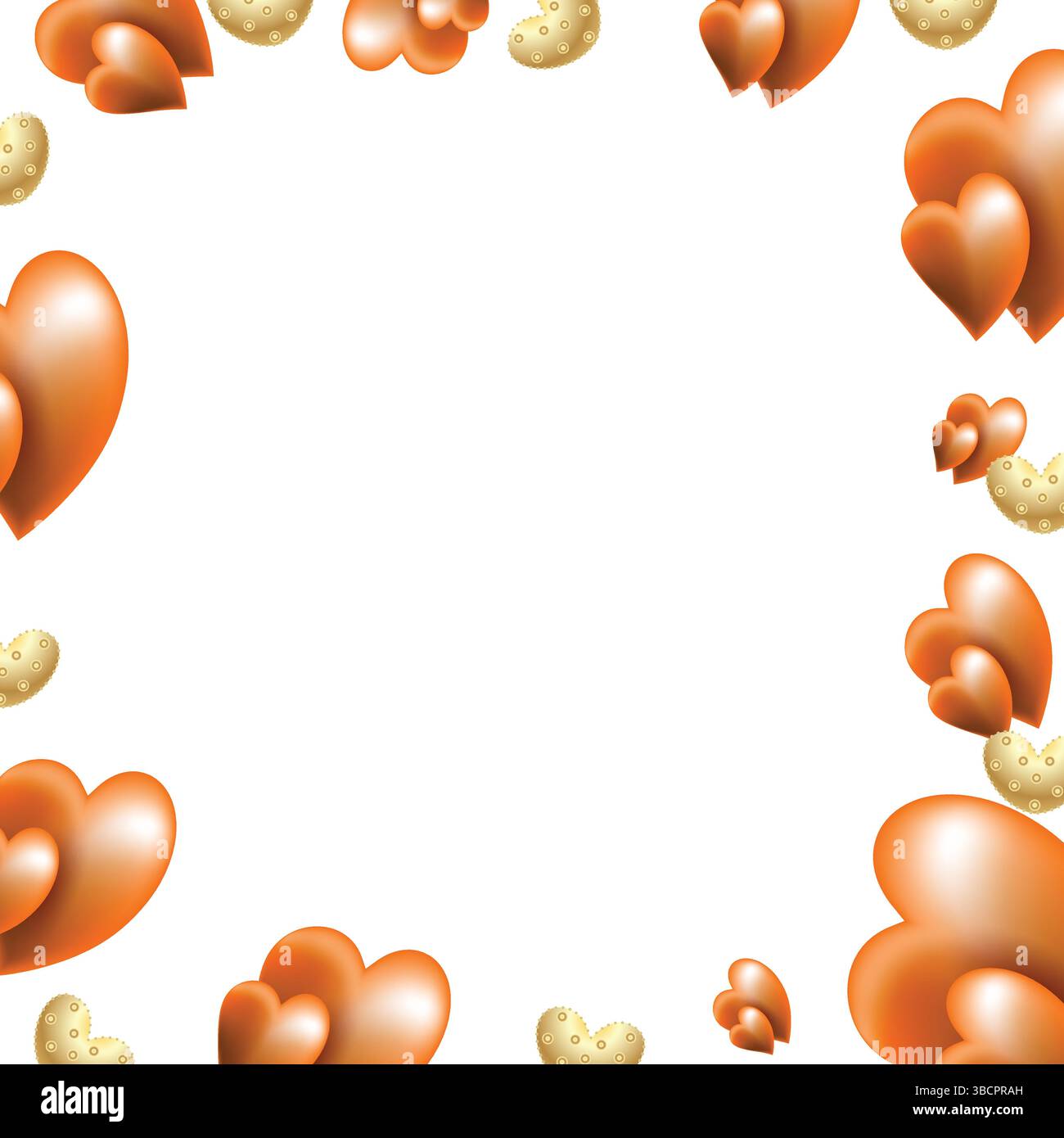 heart frame border square illustration Stock Vector Image & Art - Alamy