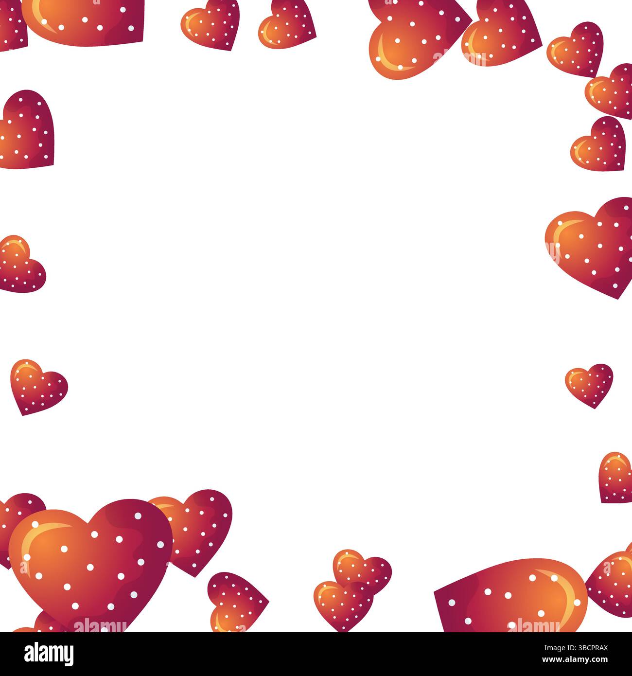 heart frame border square illustration Stock Vector Image & Art - Alamy