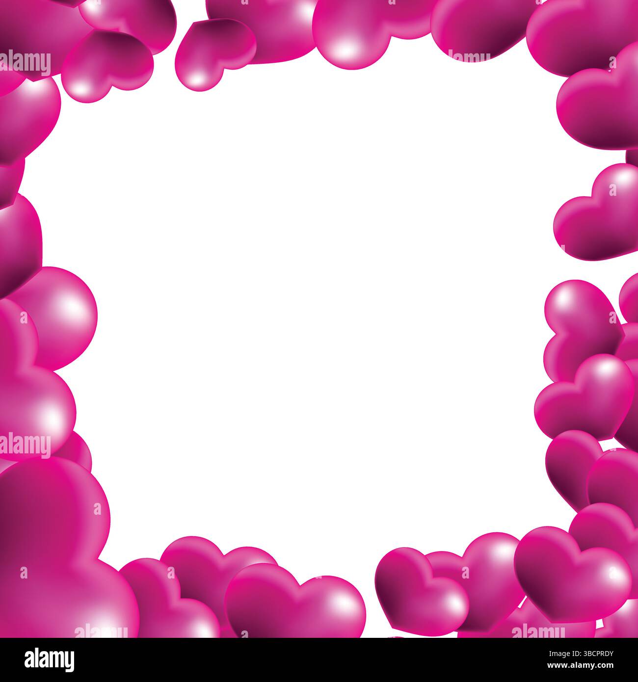 heart frame border square illustration Stock Vector Image & Art - Alamy