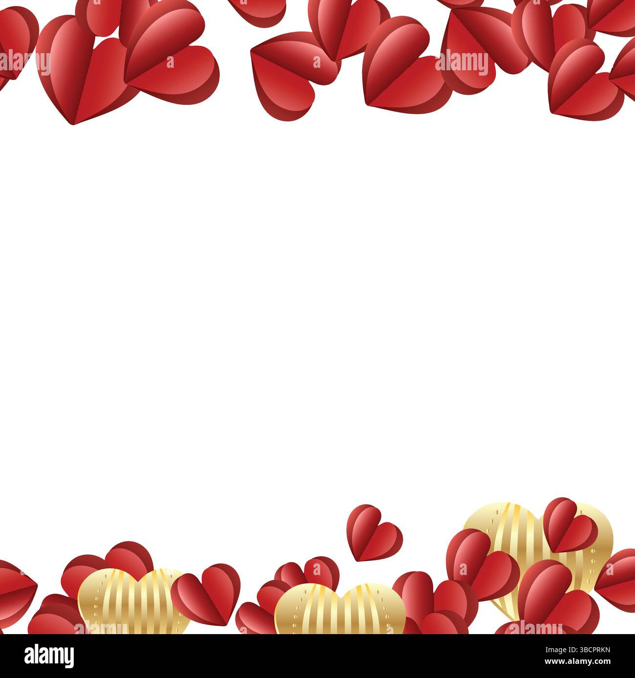 heart frame border square illustration Stock Vector Image & Art - Alamy