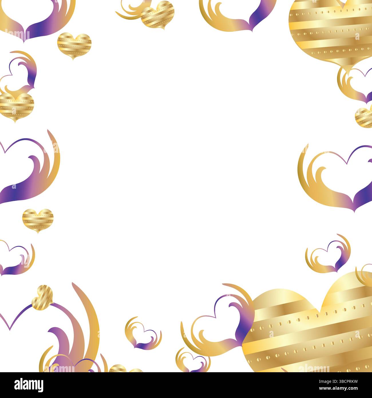 heart frame border square illustration Stock Vector Image & Art - Alamy
