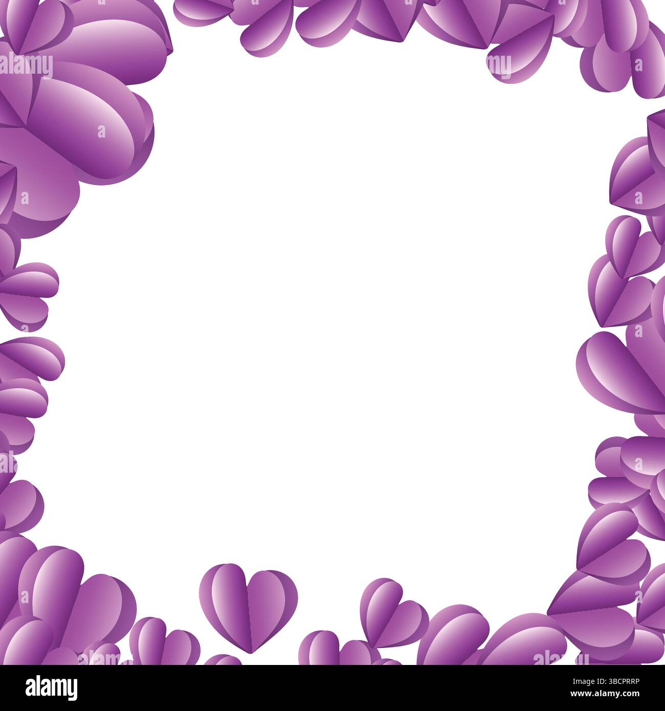 heart frame border square illustration Stock Vector Image & Art - Alamy