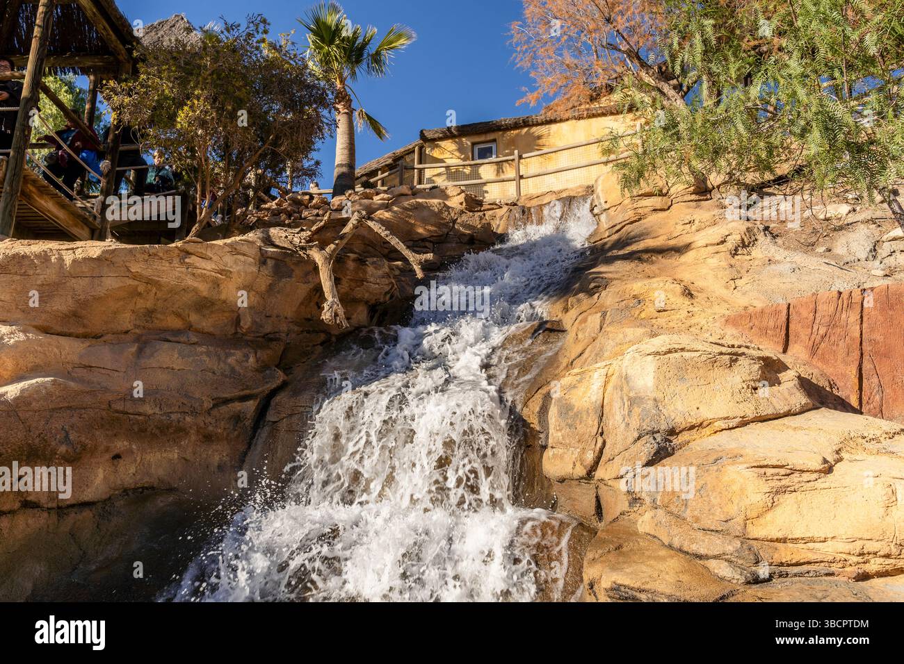 Waterfall in Mini Hollywood Themed Park - American Wild Western Style ...