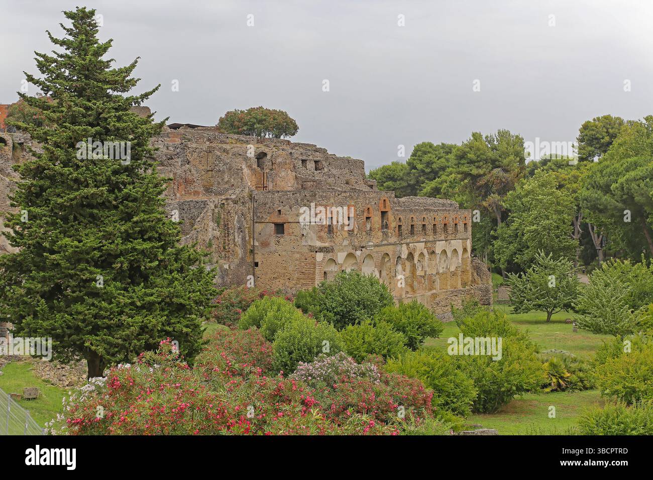 Naples, Italy - June 25, 2014: Exterior View of Ancient Roman Ruins ...