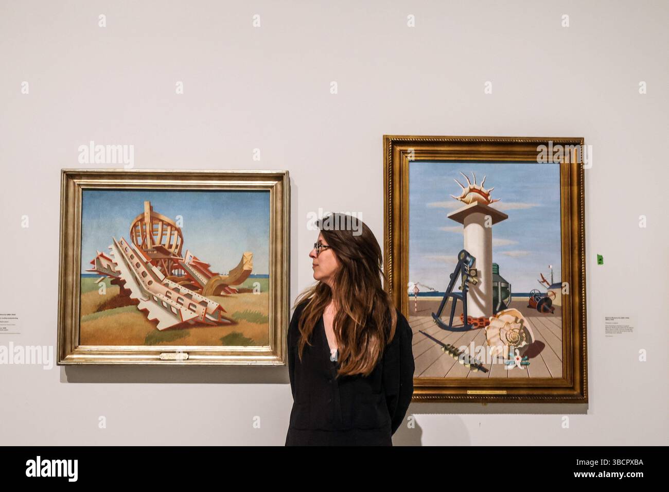 Eastbourne East Sussex 21 May 2025 Edward Wadsworth (R) Offing (L)Light ...