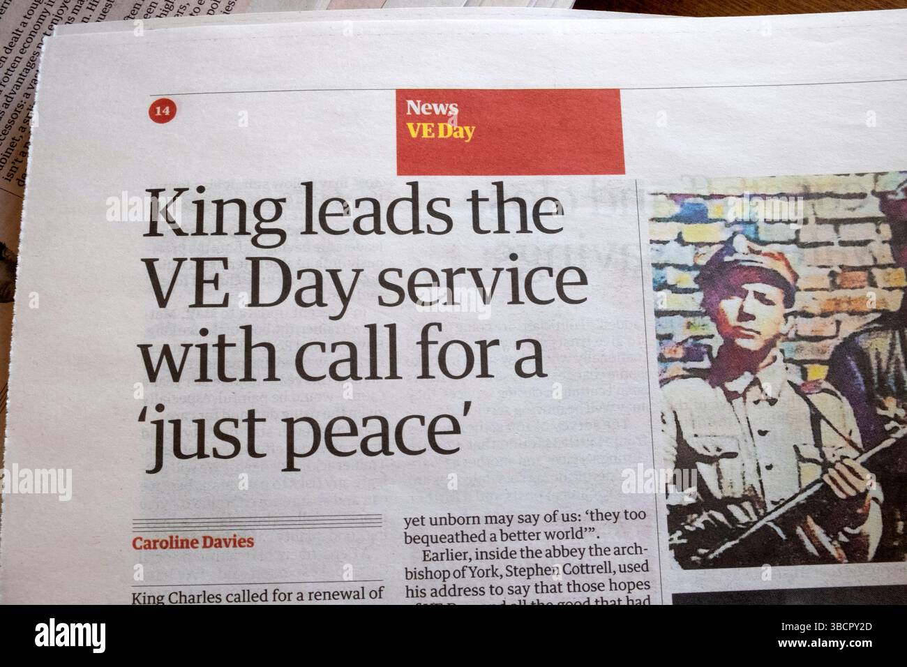 Ve day uk papers hi-res stock photography and images - Alamy