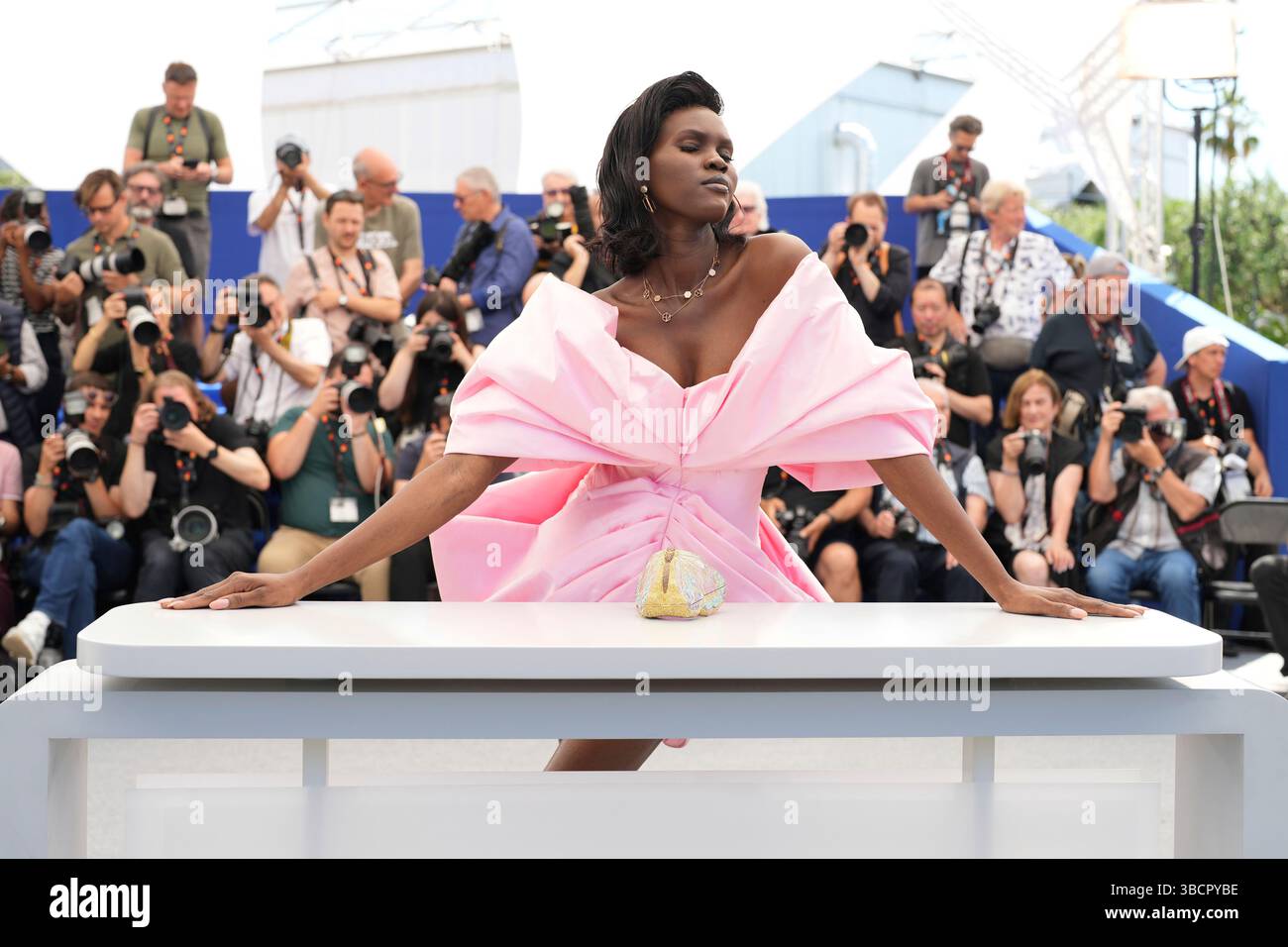 Buliana Simon poses for photographers at the photo call for the film 'Aisha Can't Fly Away' at ...