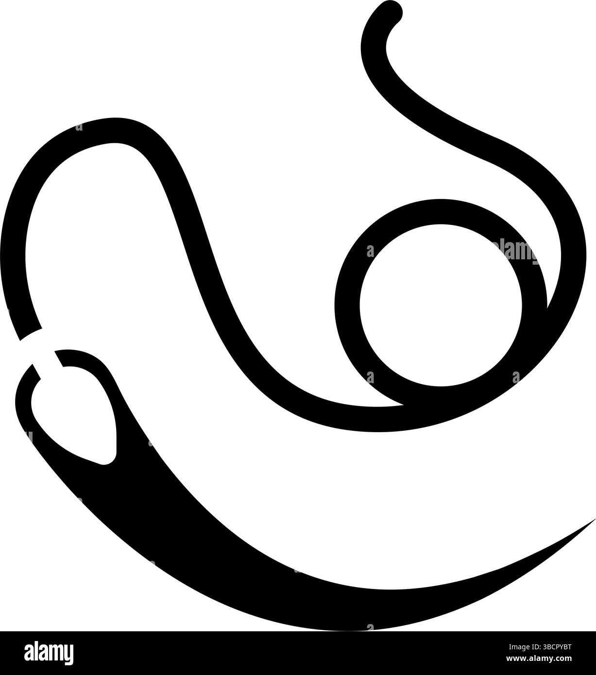 surgical needle thread surgeon glyph icon vector illustration Stock ...