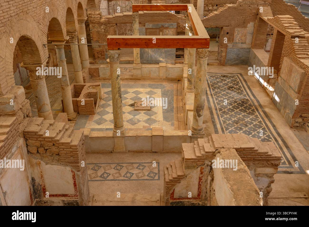 Terrace houses complex of Ephesus. Visit Turkey concept background ...